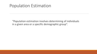 Population estmation 2d.pptx bzu university | PPT