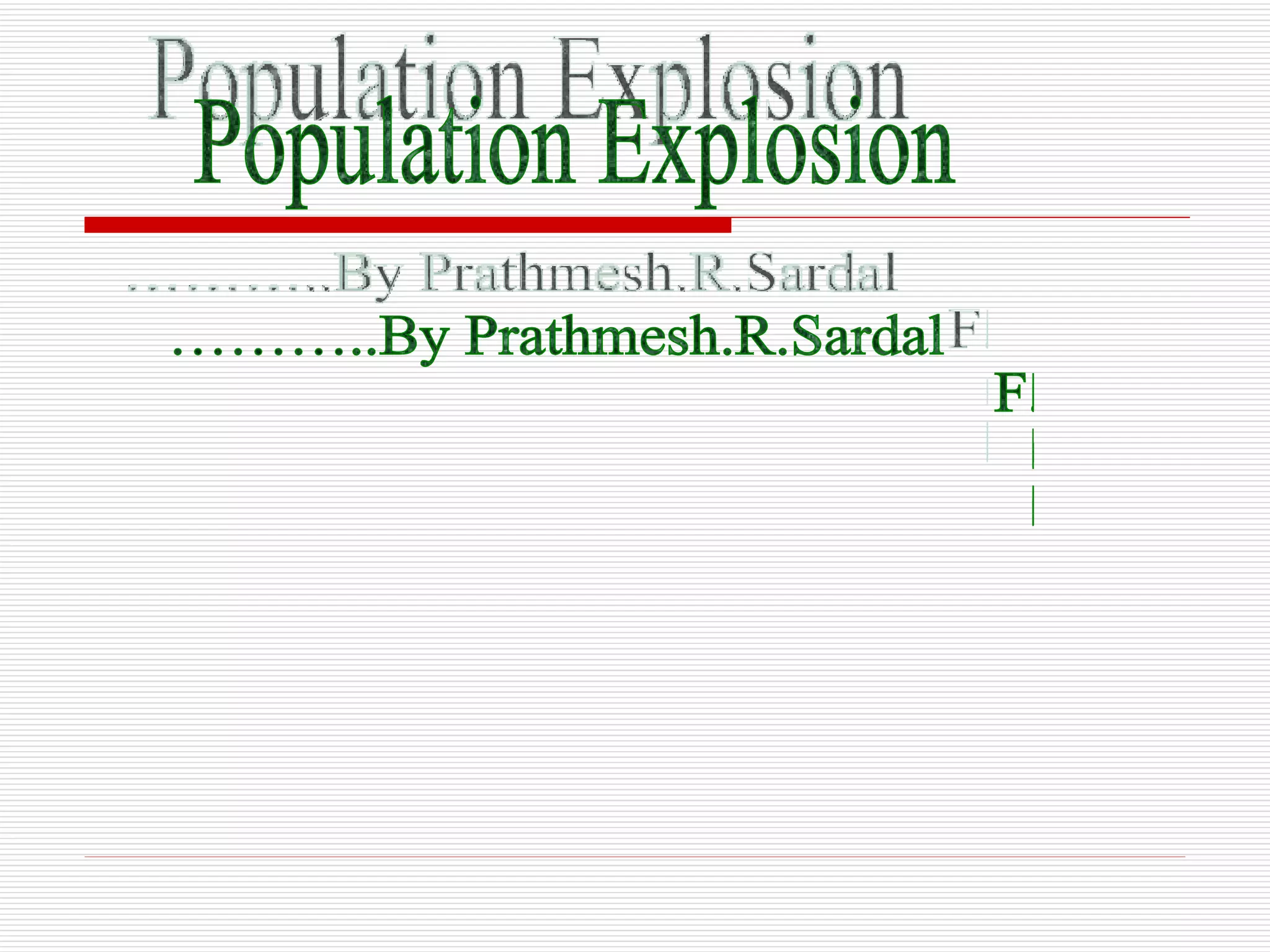 Population explosion | PPT