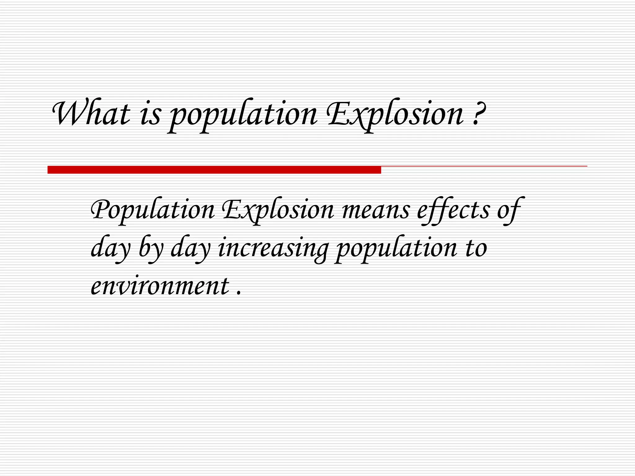 Population explosion | PPT