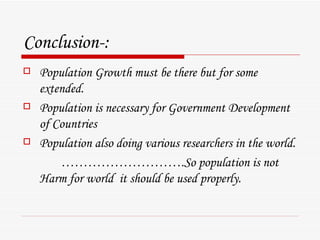 Population explosion | PPT