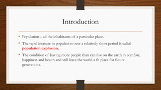 Population explosion | PPTX