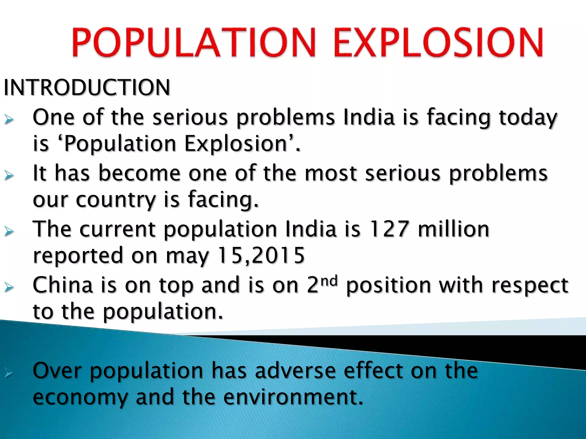 Population explosion | PPTX