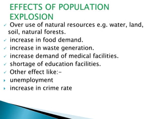 Effects Of Population Explosion