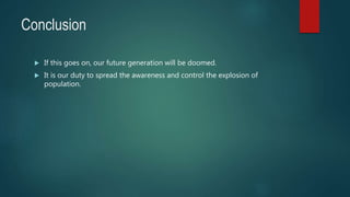 Population Explosion | PPTX