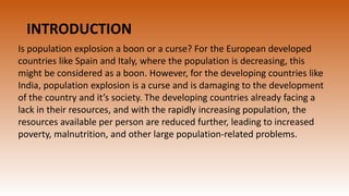 Population explosion | PPTX