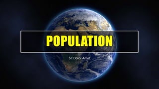 Population Explosion | PPTX