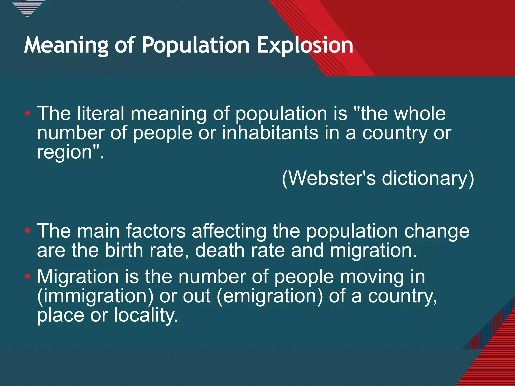 Population explosion | PPTX