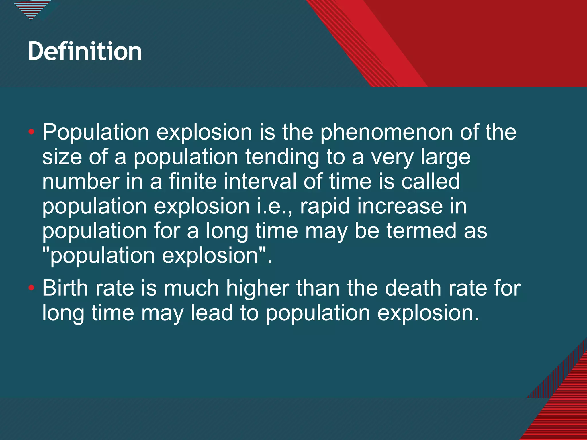 Population explosion | PPTX