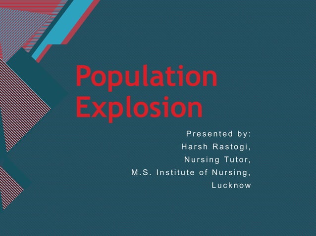 Population explosion | PPTX