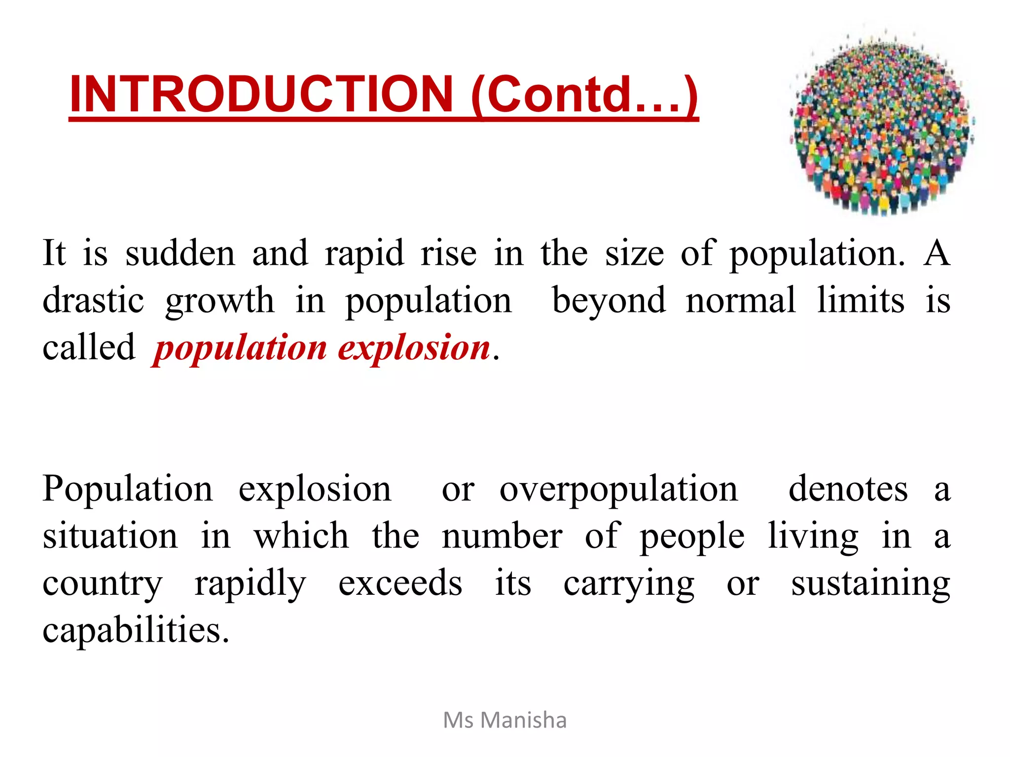 Population explosion | PPTX