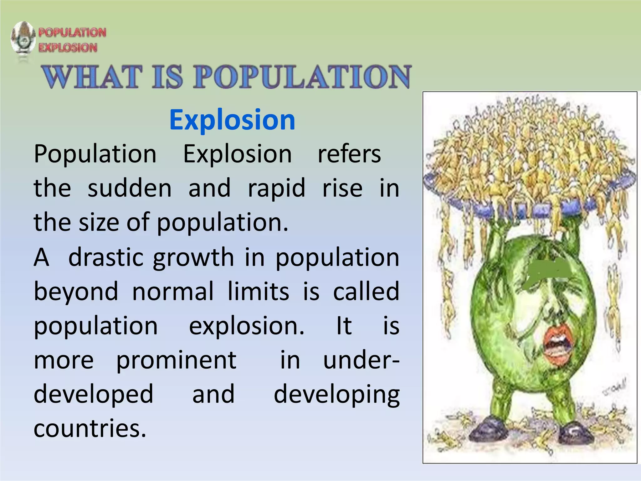 Population Explosion Lecture by Salman Saeed Lecturer Botany UCMS Khanewal | PPTX