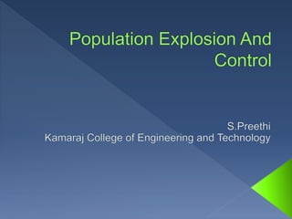 Population explosion and control | PPT