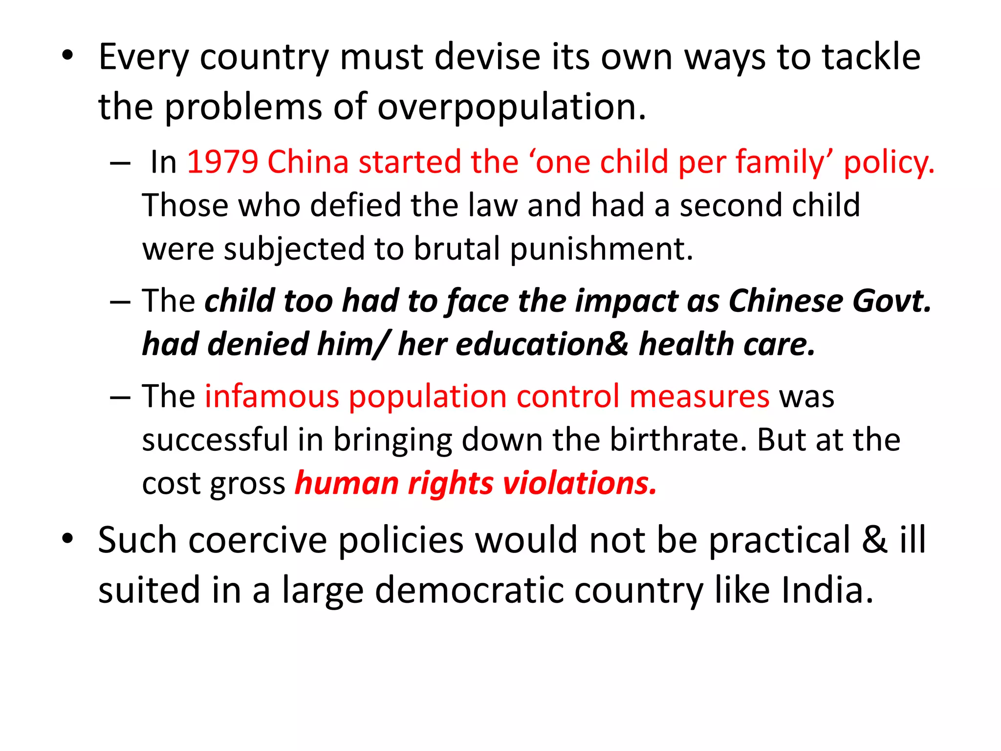 Population explosion causes and its consequences | PPTX