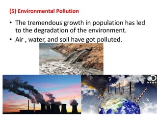 Population explosion causes and its consequences | PPTX