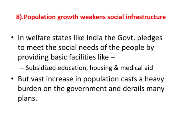 Population explosion causes and its consequences | PPTX