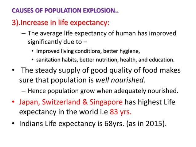Population explosion causes and its consequences | PPTX