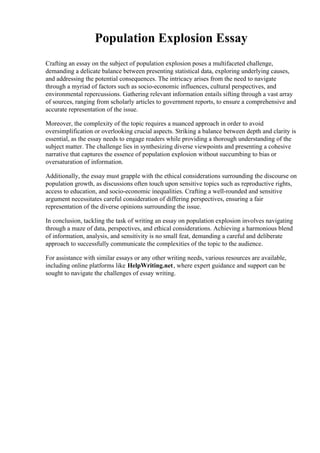 Population Explosion Essay.pdf
