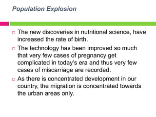 Population Explosion | PPTX | Environment | Science