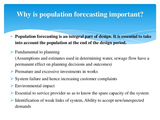 Population Forecast Geometric Method
