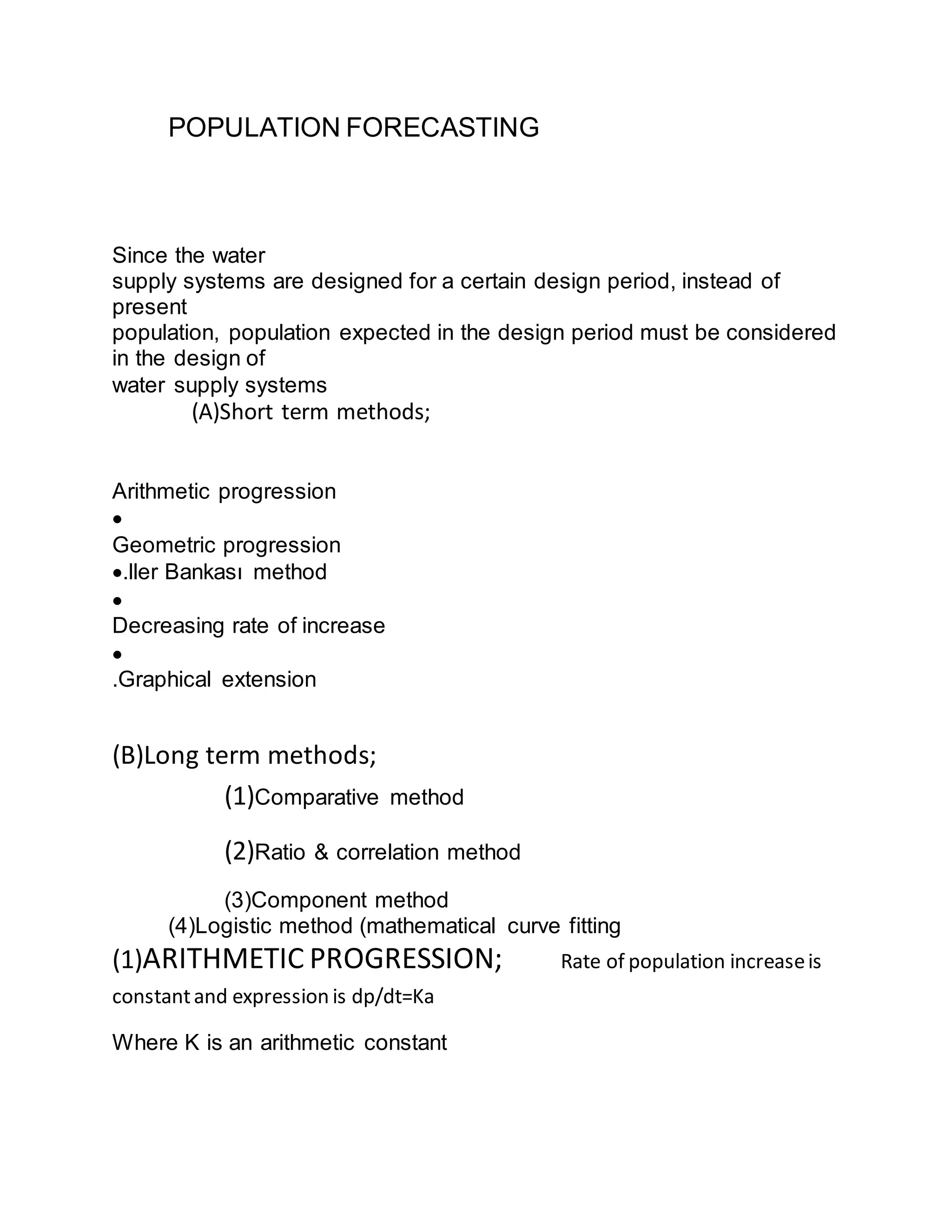 Population Forecasting Docx Physics Science