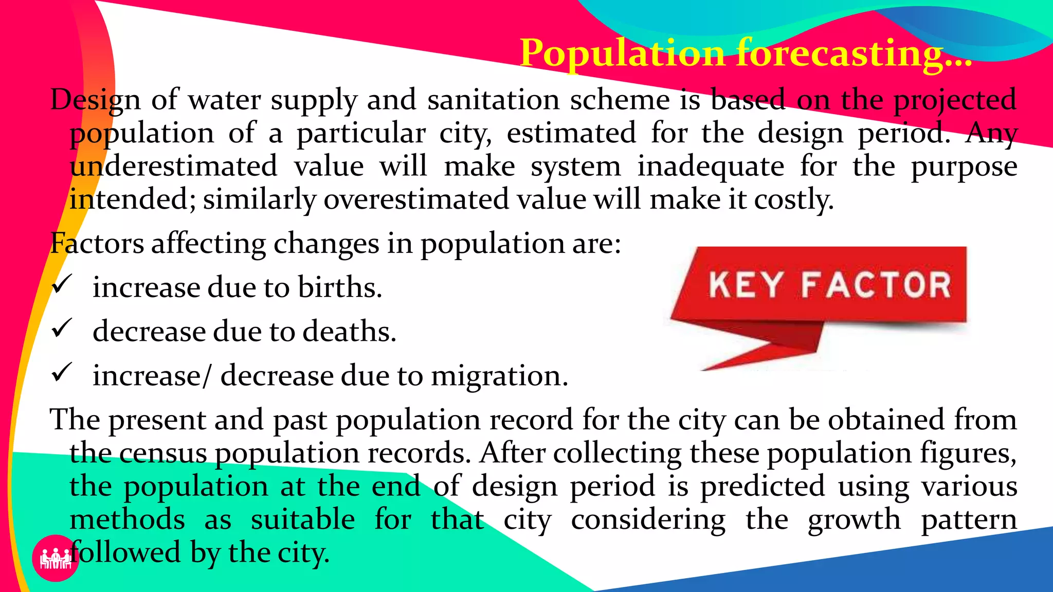Population Forecasting Methods Pptx Water Services Home Utilities