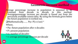 Population forecasting methods | PPTX