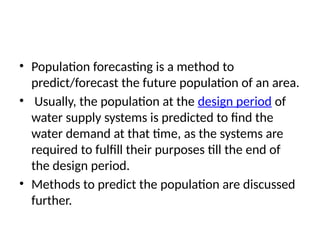 population forecasting- Types and problems.pptx
