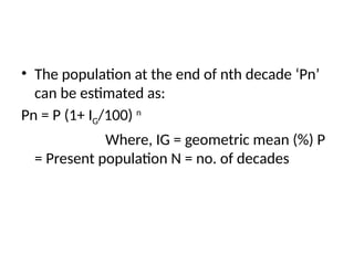 population forecasting- Types and problems.pptx
