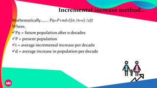 Calculating future population using Population forecasting methods | PPTX