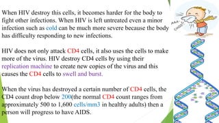 Population genetics - How HIV-1 affect the body. CCR5 delta32 | PPTX