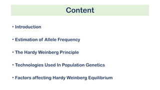 Understanding Population Genetics and the Hardy-Weinberg Principle ...