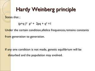 Population genetic ppt | PPT