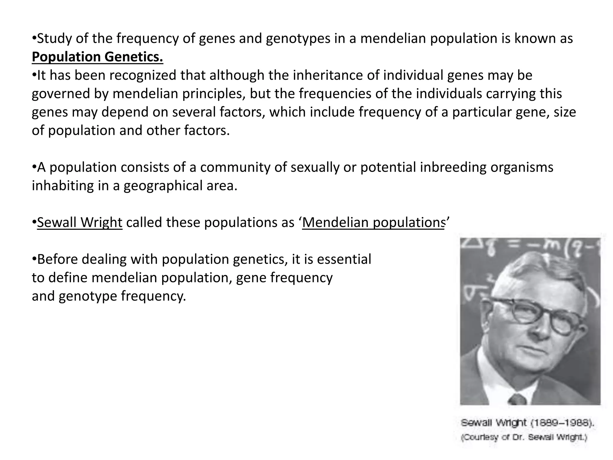 Population genetics | PPTX