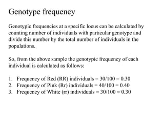 Population genetics | PPTX