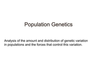 Population genetics | PPT