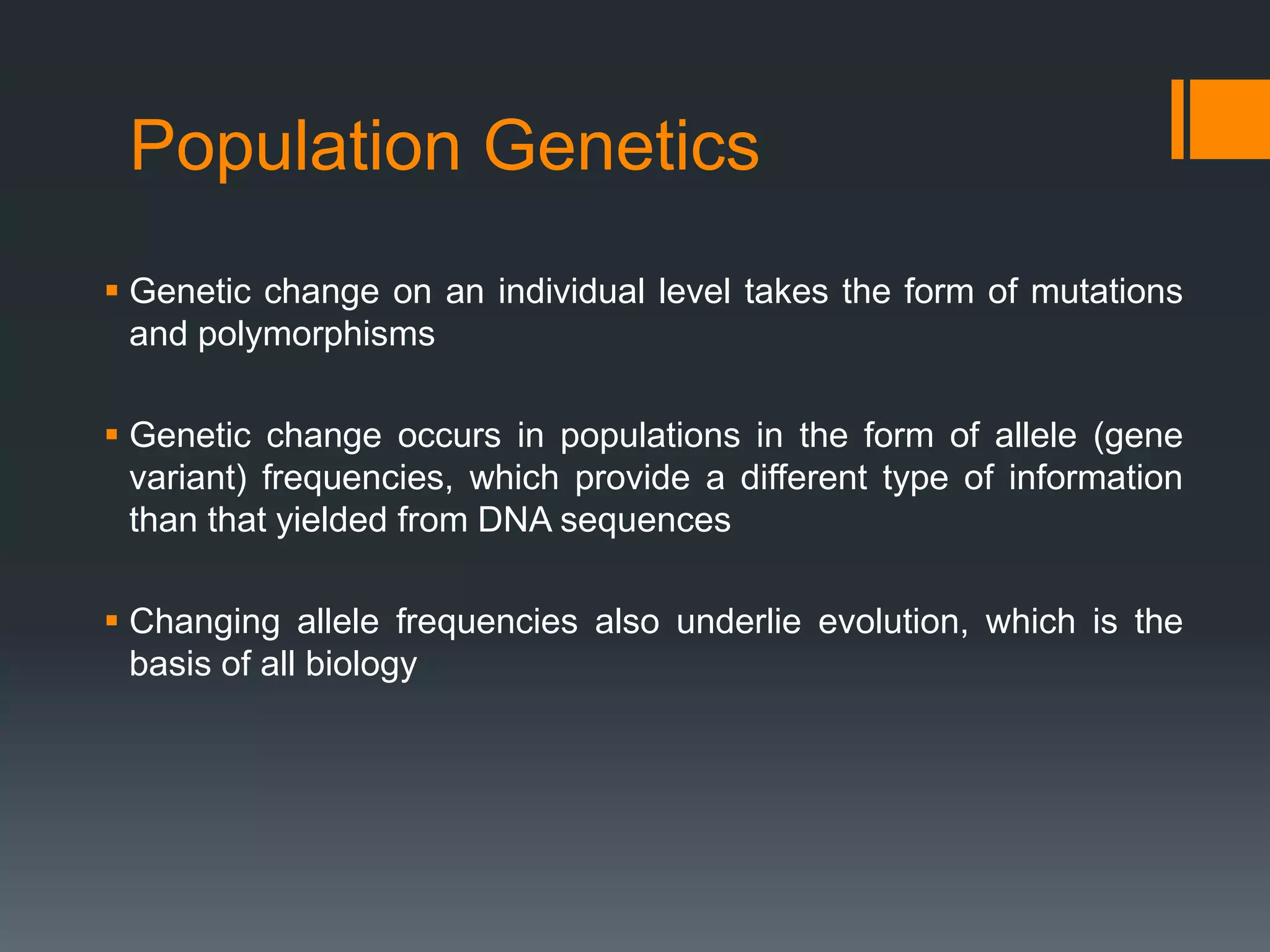 Population genetics | PPTX