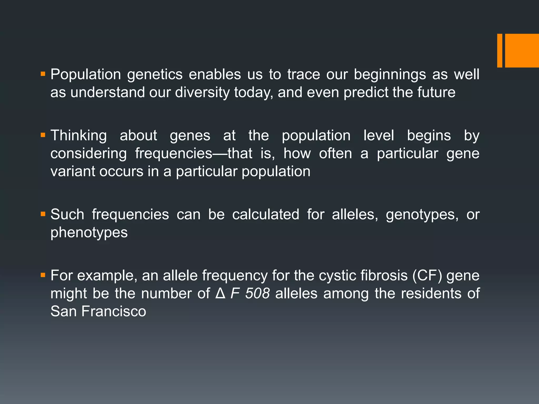 Population genetics | PPTX