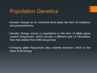 Population genetics | PPTX