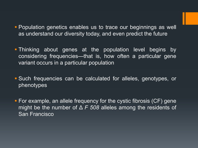 Population genetics | PPTX