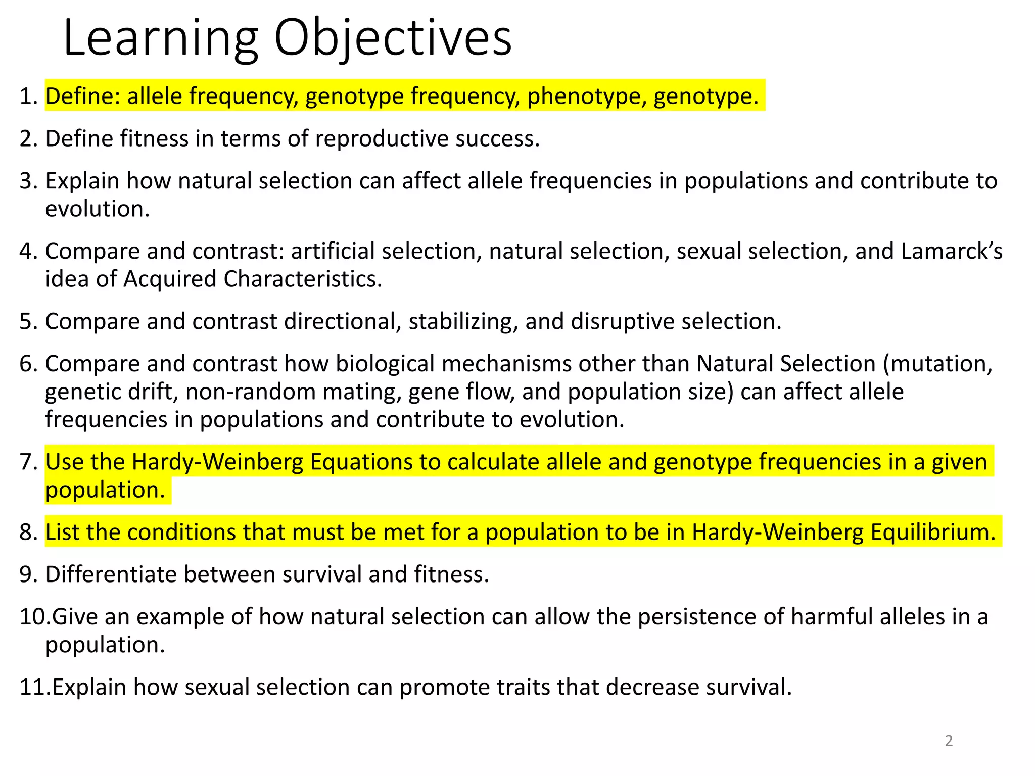 1307 Population genetics | PPTX