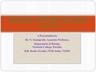 Population Genetics | PDF
