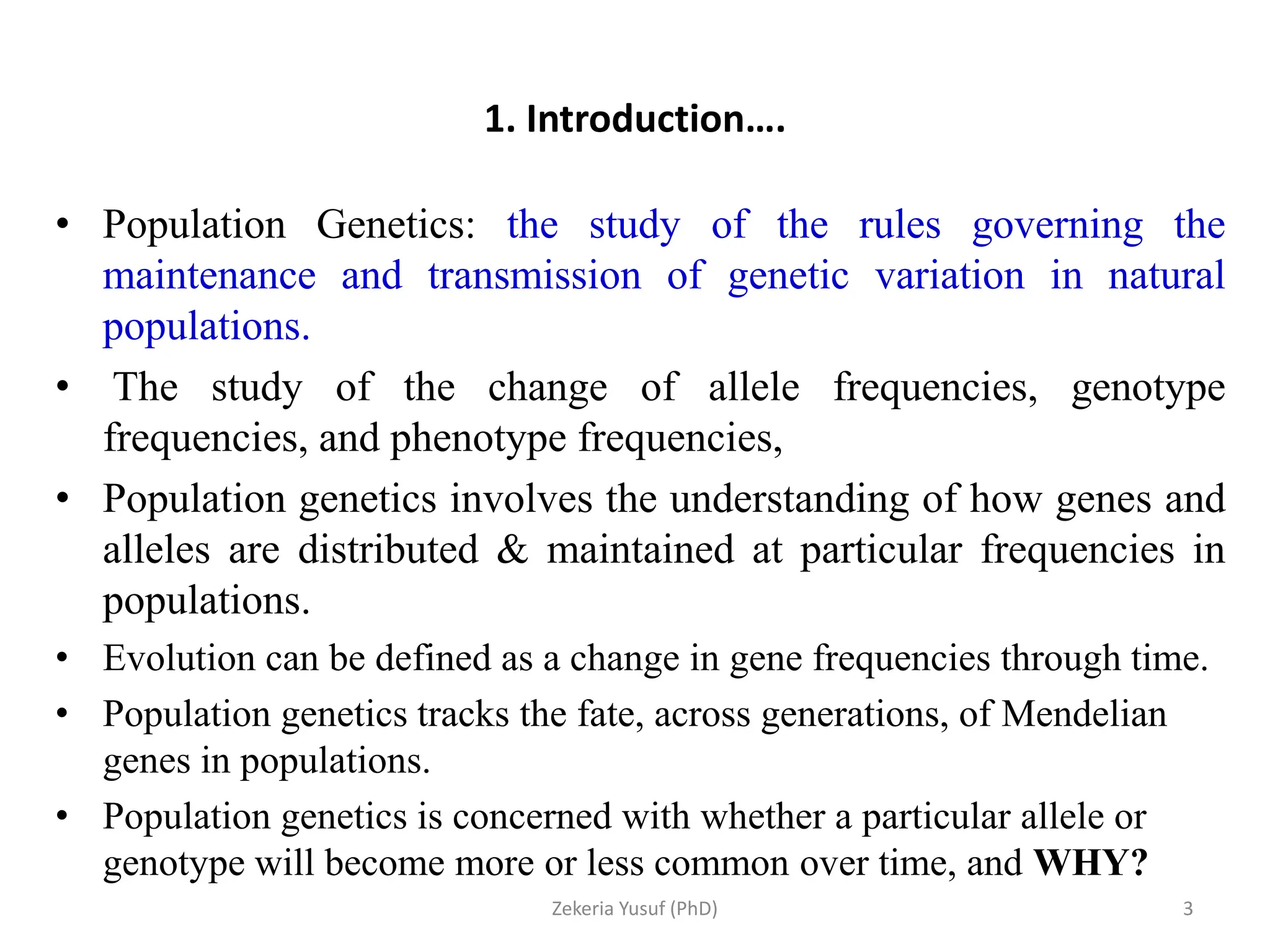 Population Genetics lecture note by ZY.pptx