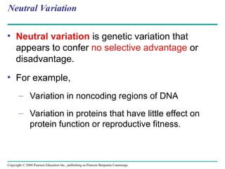 Campbell population genetics and evolution.ppt