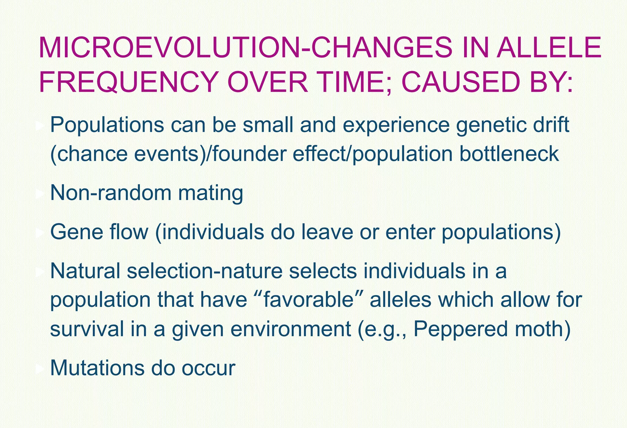 Population genetics basic concepts | PDF