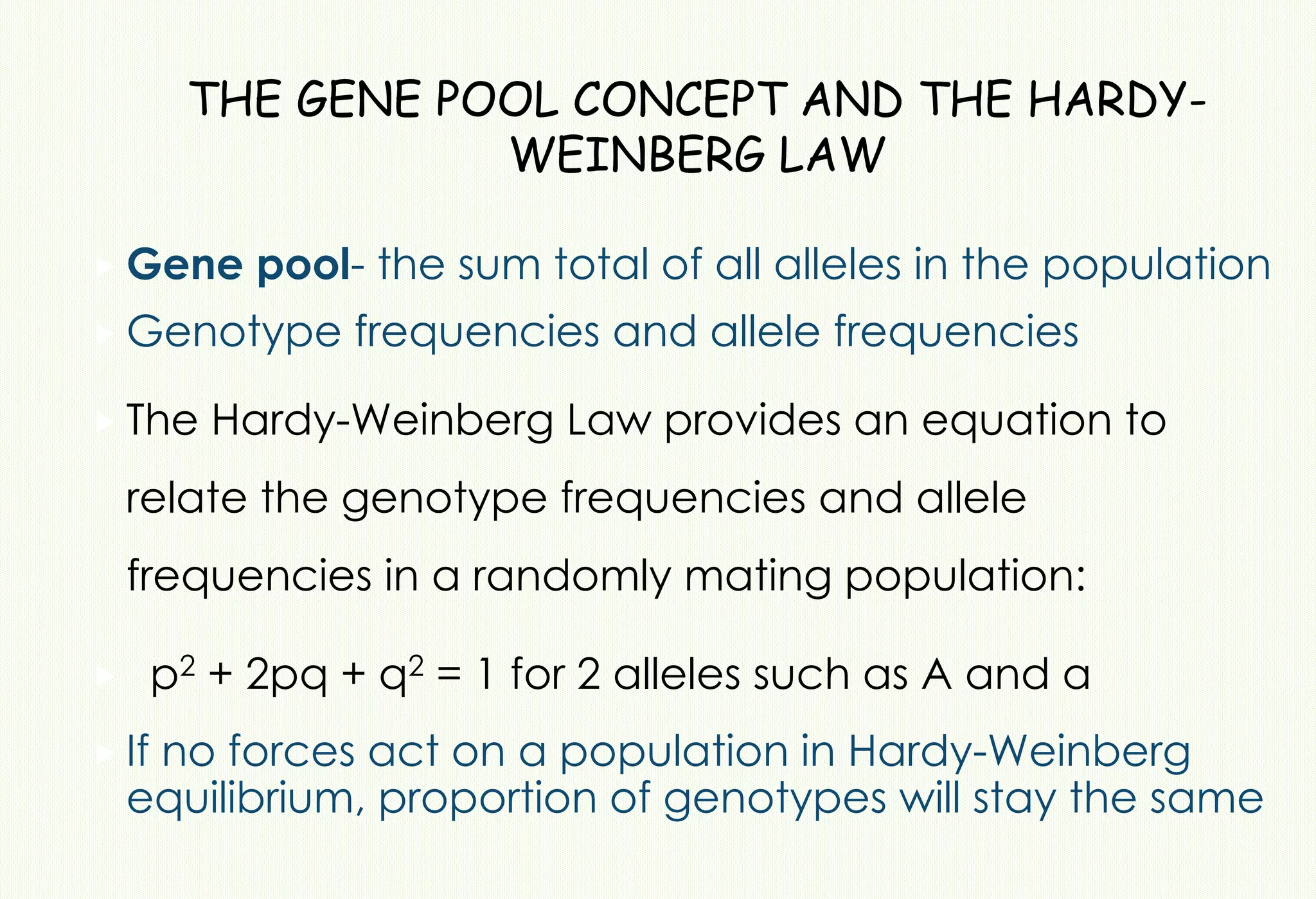 Population genetics basic concepts | PDF