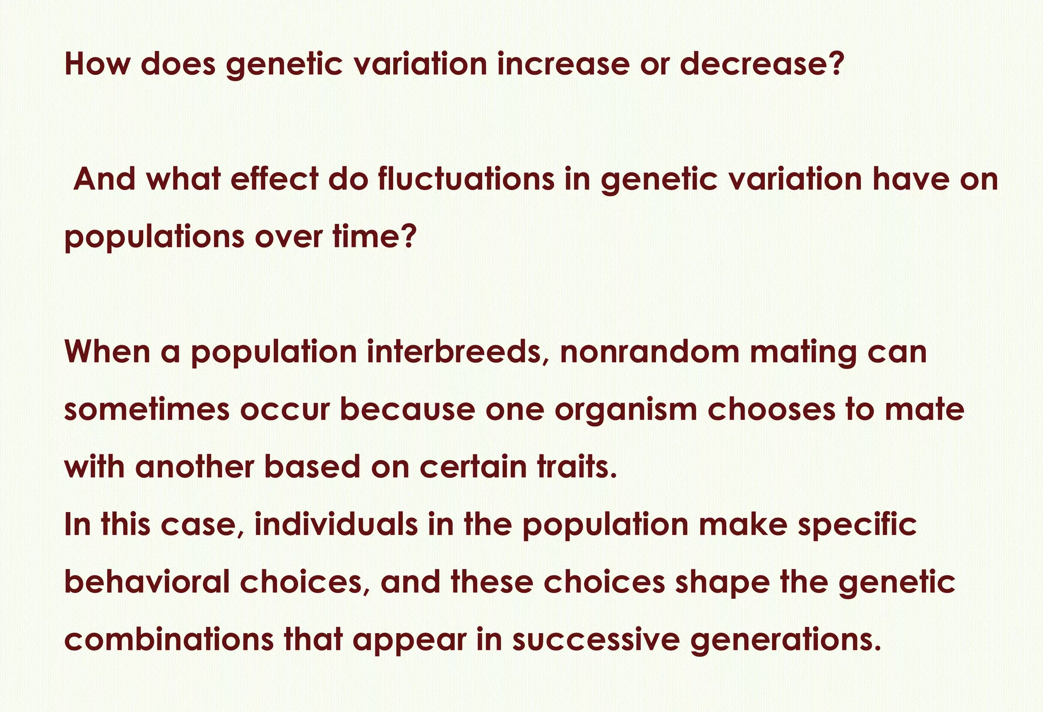 Population genetics basic concepts | PDF