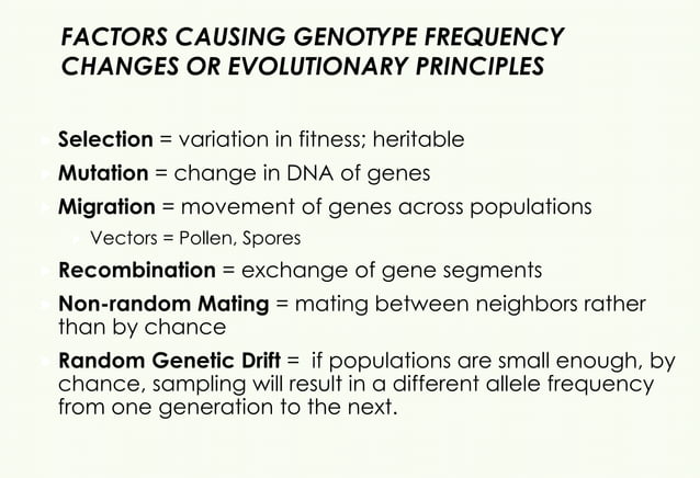 Population genetics basic concepts | PDF