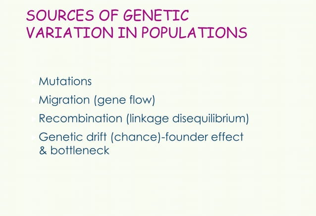 Population genetics basic concepts | PDF
