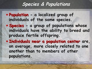 population genetics Ega.power point presentation | PPT