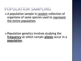 Population geneticsfc | PPT